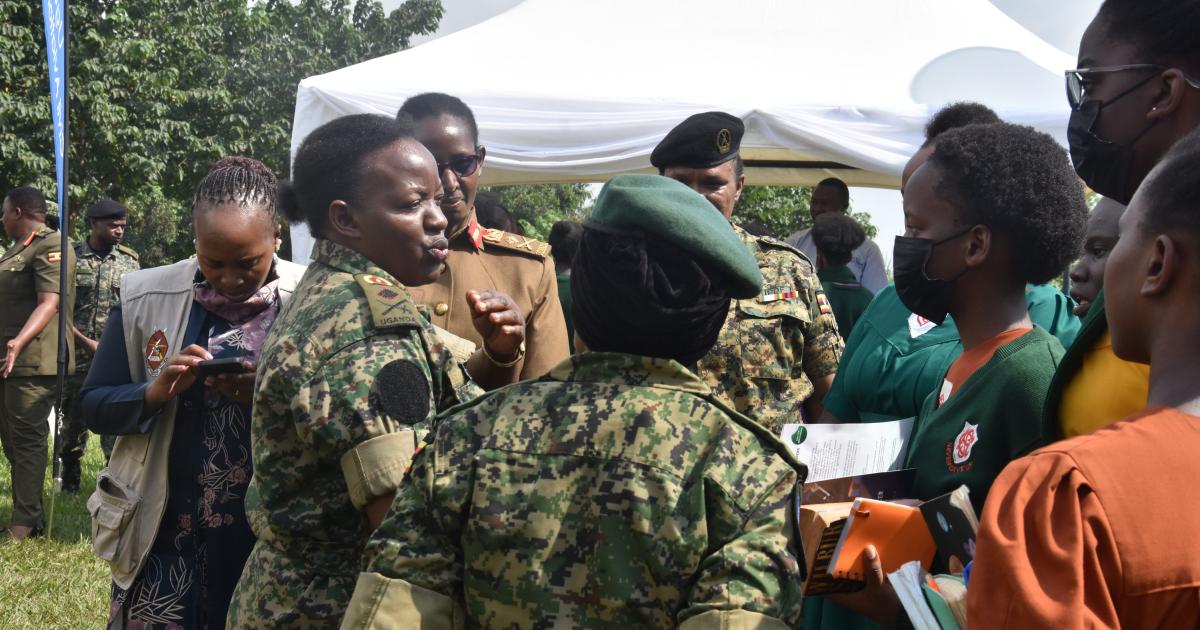 UPDF personnel share their work experience with Gayaza High School ...